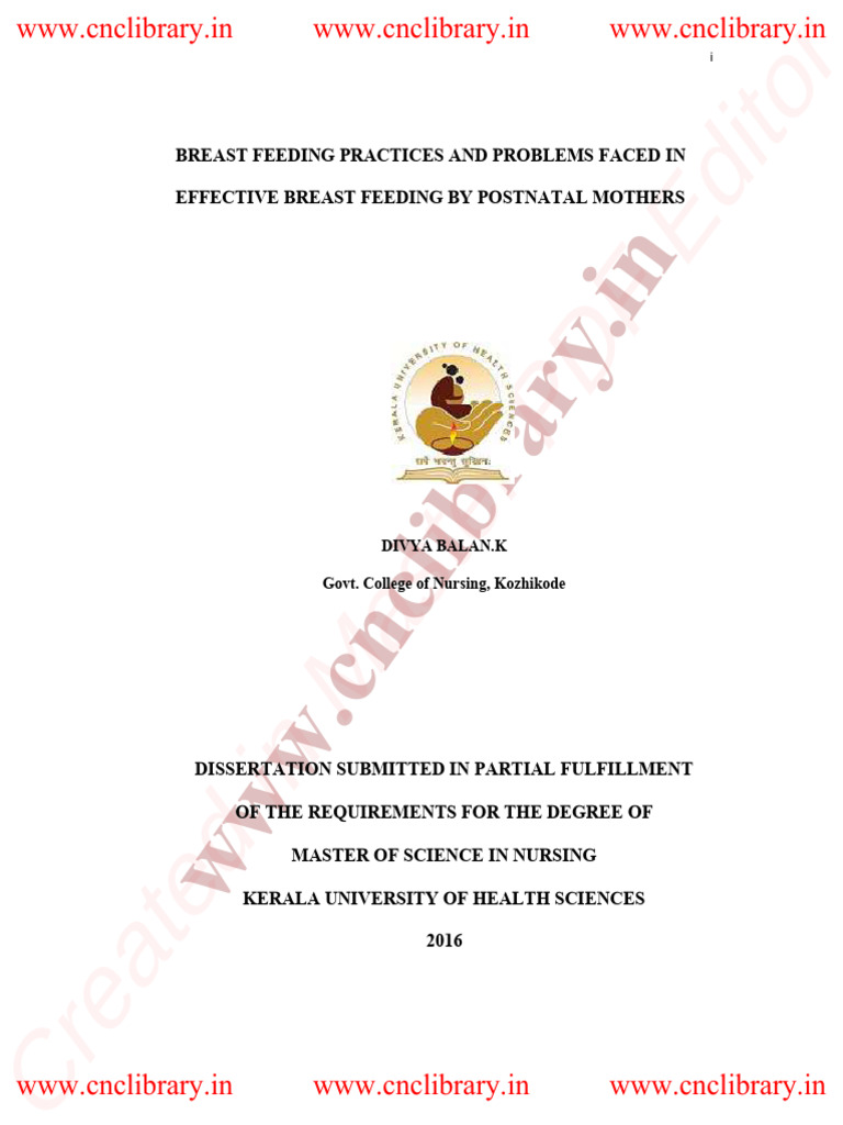 Divya Balan PDF | PDF | Breastfeeding | Infants