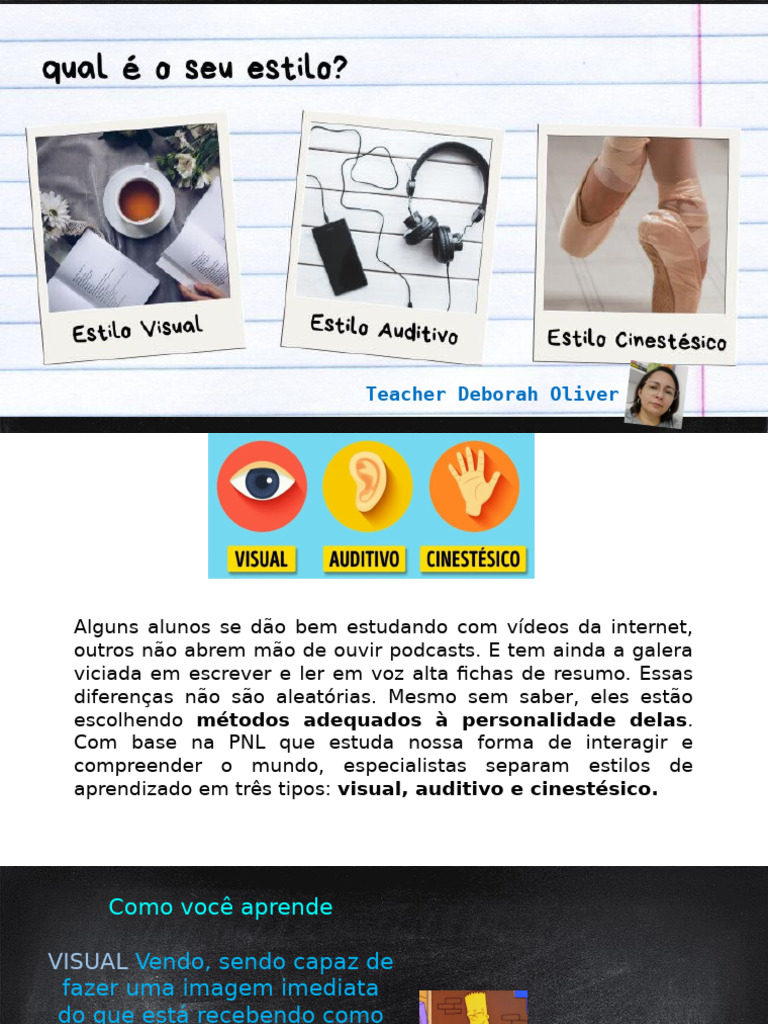 Estilos De Aprendizagem Cegaf Pdf Aprendizado Ciência Cognitiva