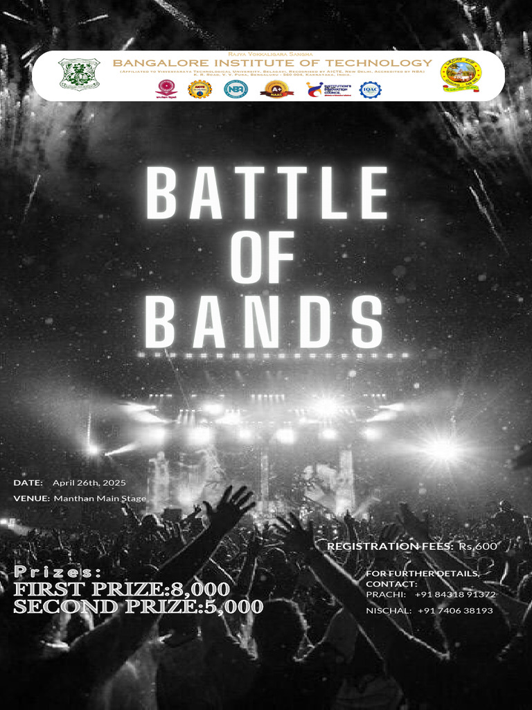Battle of Bands Bangalore 2025 Details | PDF