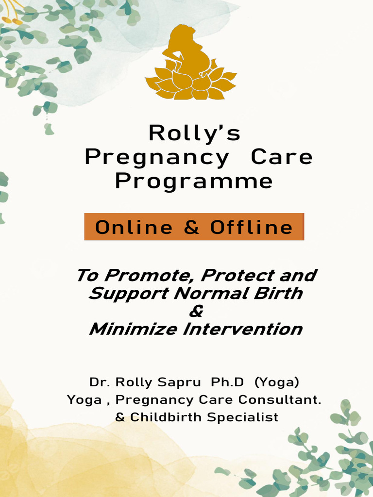 Rolly's Pregnancy Care Yoga Program | PDF | Childbirth | Pregnancy