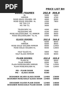 Howdens Door Price List Overview | PDF | Plywood | Forest Products