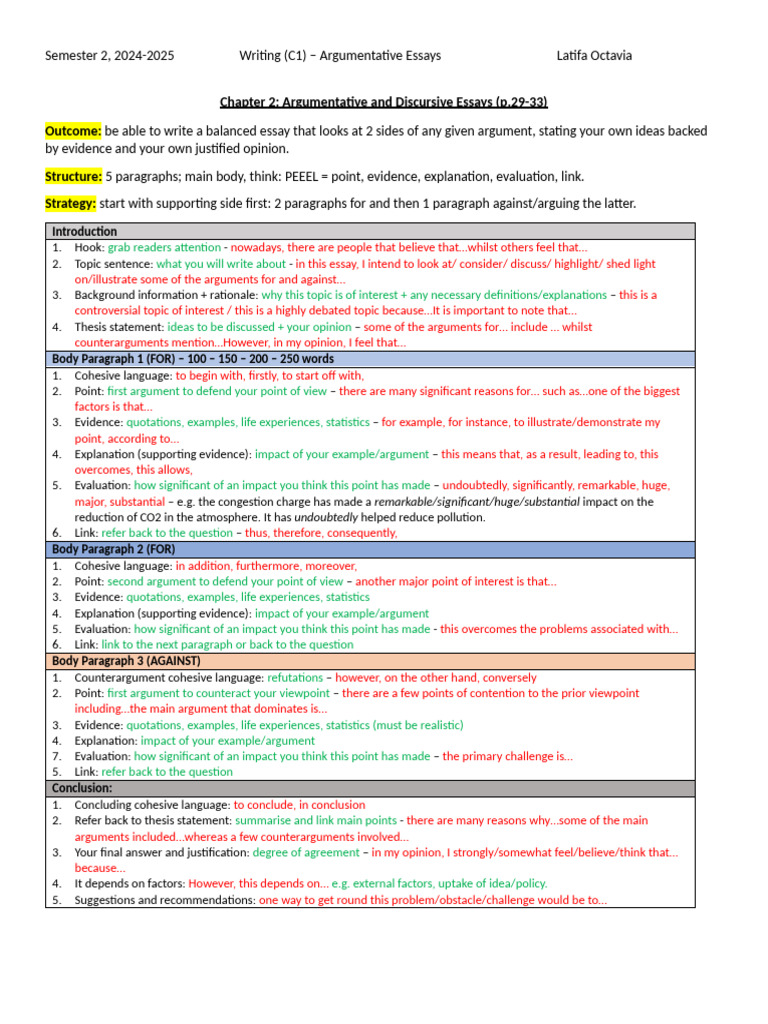 Writing Effective Argumentative Essays | PDF | Renewable Energy ...