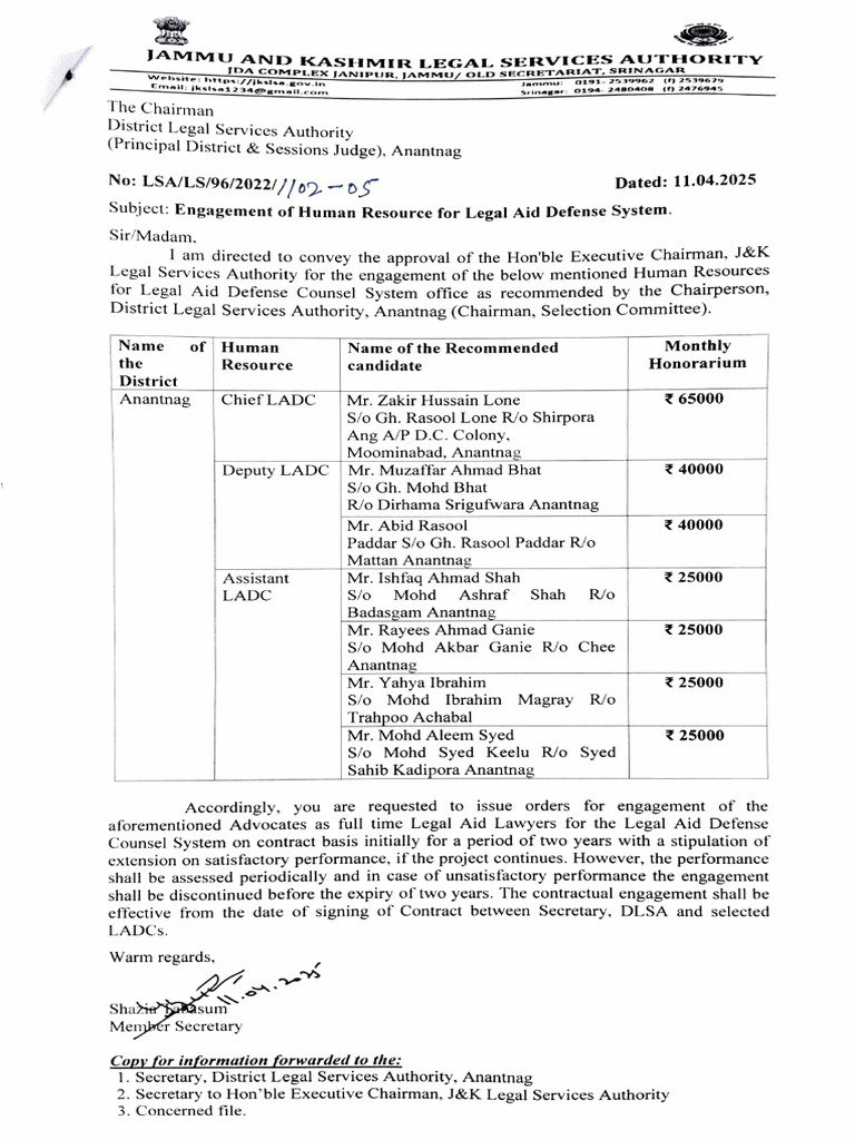 LADC Anantnag | PDF | Justice | Crime & Violence
