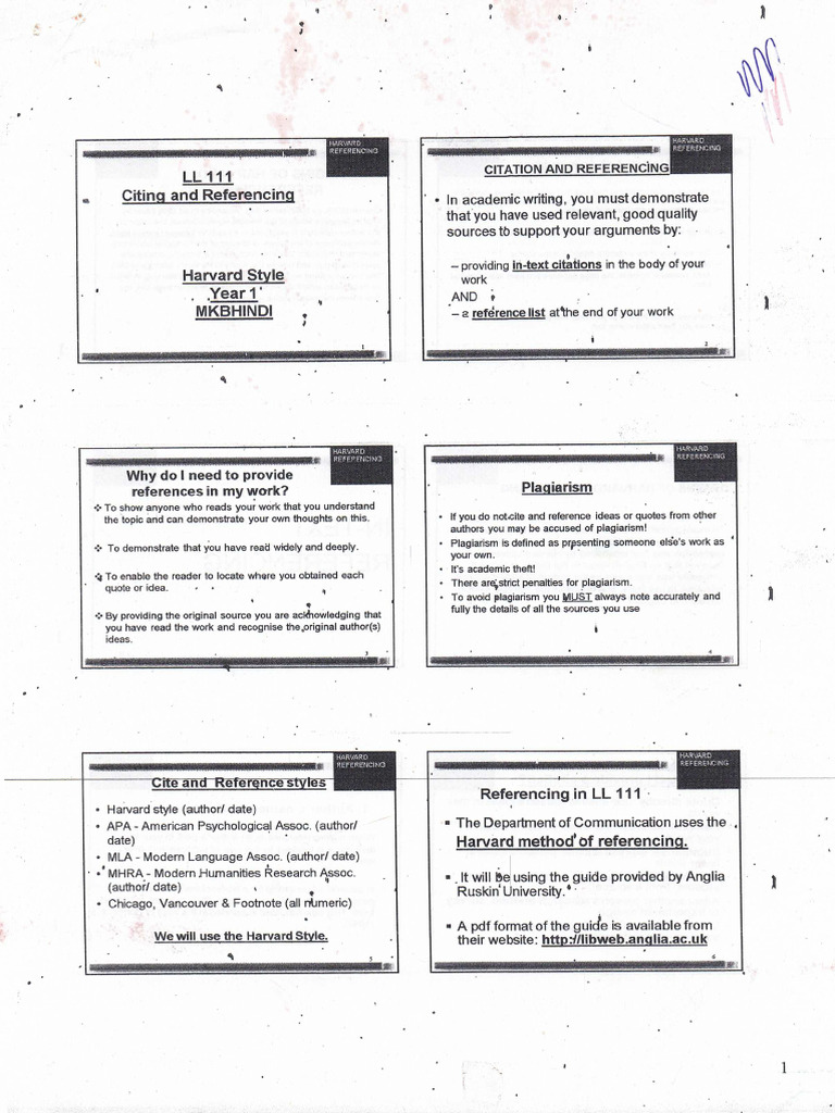 Referencing Guide | PDF