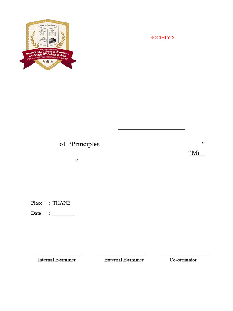 B.Sc. IT GIS Practical Completion Certificate | PDF