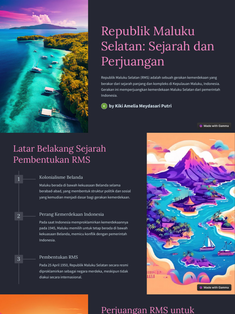 Sejarah dan Perjuangan RMS Maluku Selatan | PDF