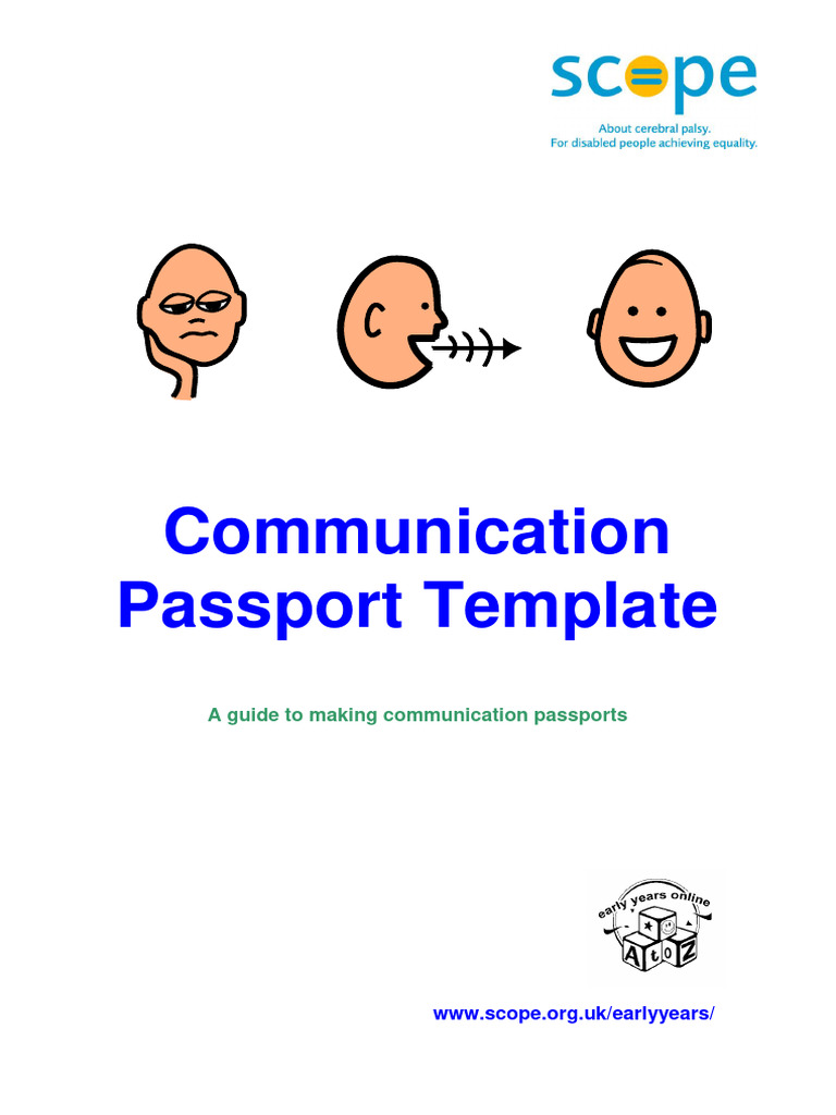 Communication Passport Template | PDF | Communication