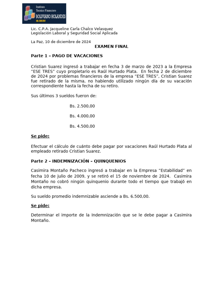 Modelo 3 - Exa Final | PDF