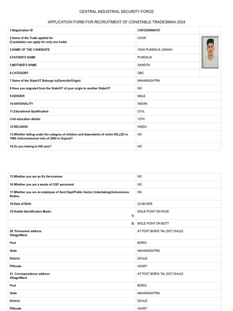 CISF _ Central Industrial Security Force | PDF | Government | Justice