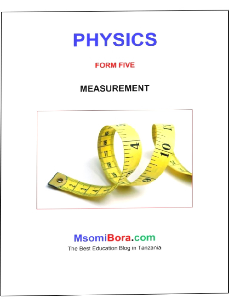 Measurements msomi Bora - Copy | PDF