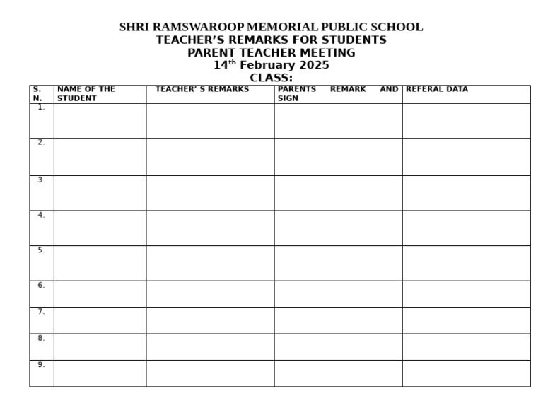 Remarks for Ptm 14 Feb 2025 | PDF