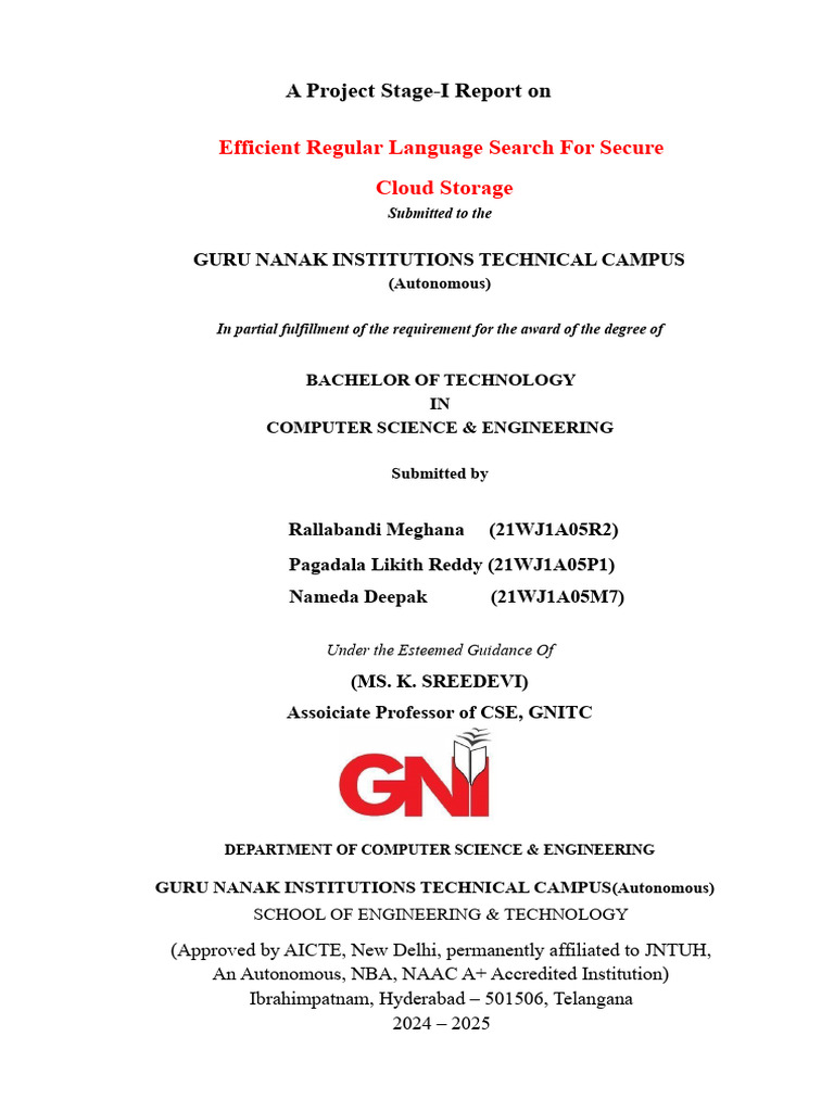 Efficient Regular Language Search For Secure Cloud Storage | PDF | Cloud Computing | Encryption