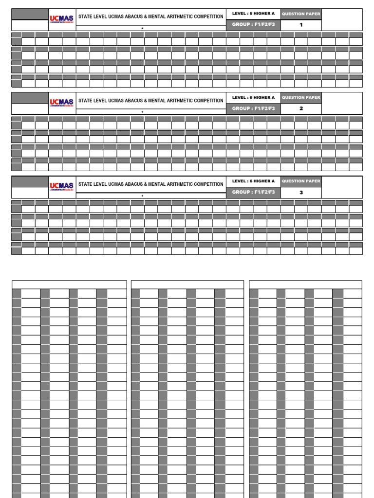 Higher a Level - Answer Sheets | PDF