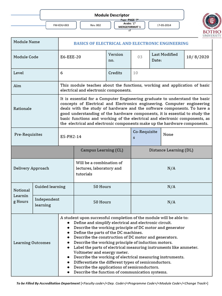 Basics of Electrical Engineering Module | PDF | Bipolar Junction Transistor | Electronic Engineering
