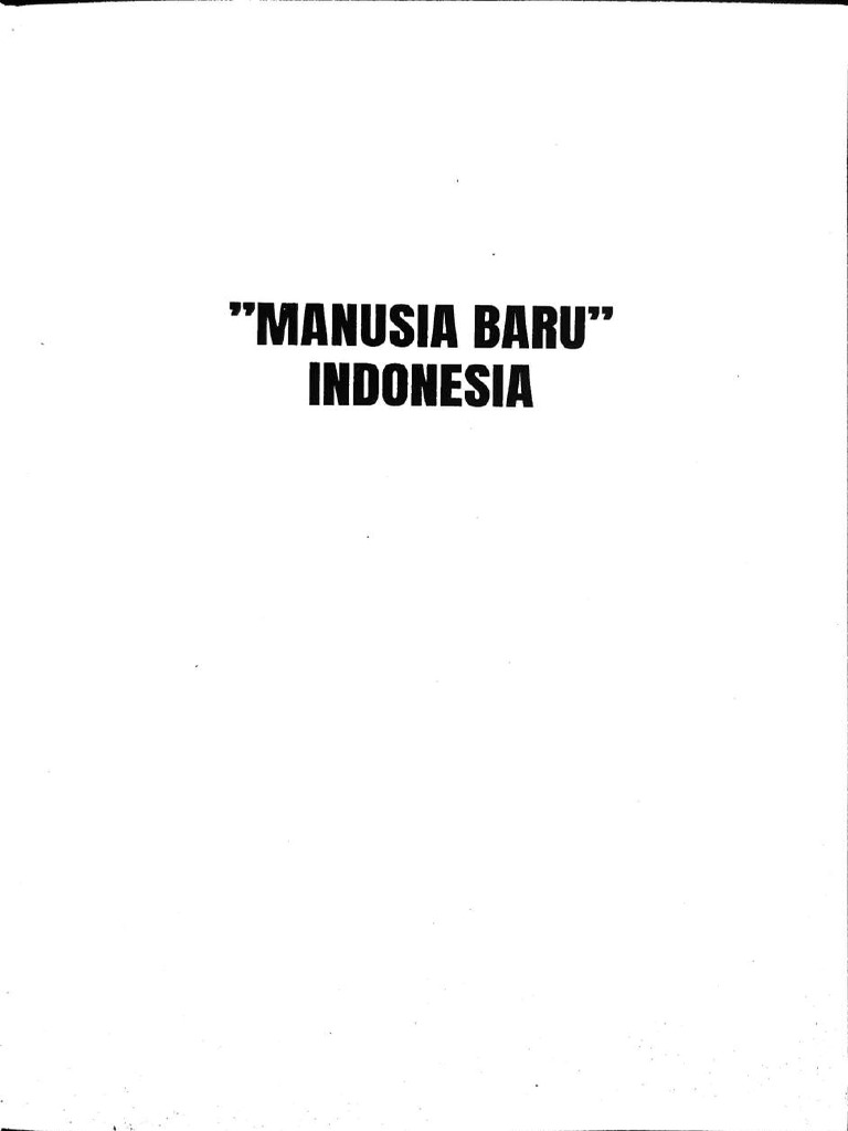 Manusia Baru Indonesia | PDF