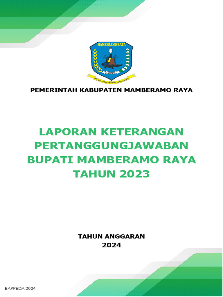 LKPJ BUPATI MAMBERAMO RAYA TAHUN 2023 T.A 2024 | PDF