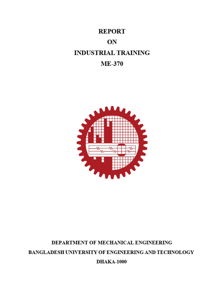 Industrial Training Report Template | PDF