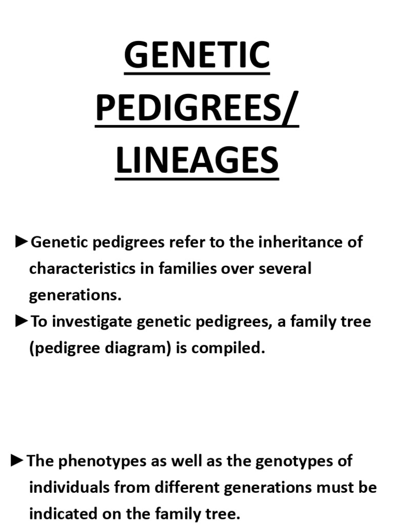 Lesson 37 Genetic Pedigrees | PDF