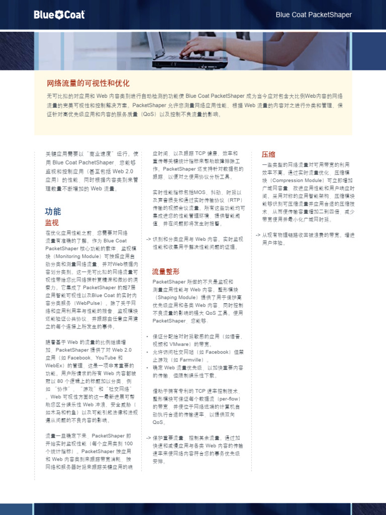 Bluecoat PacketShaper 产品彩页 | PDF