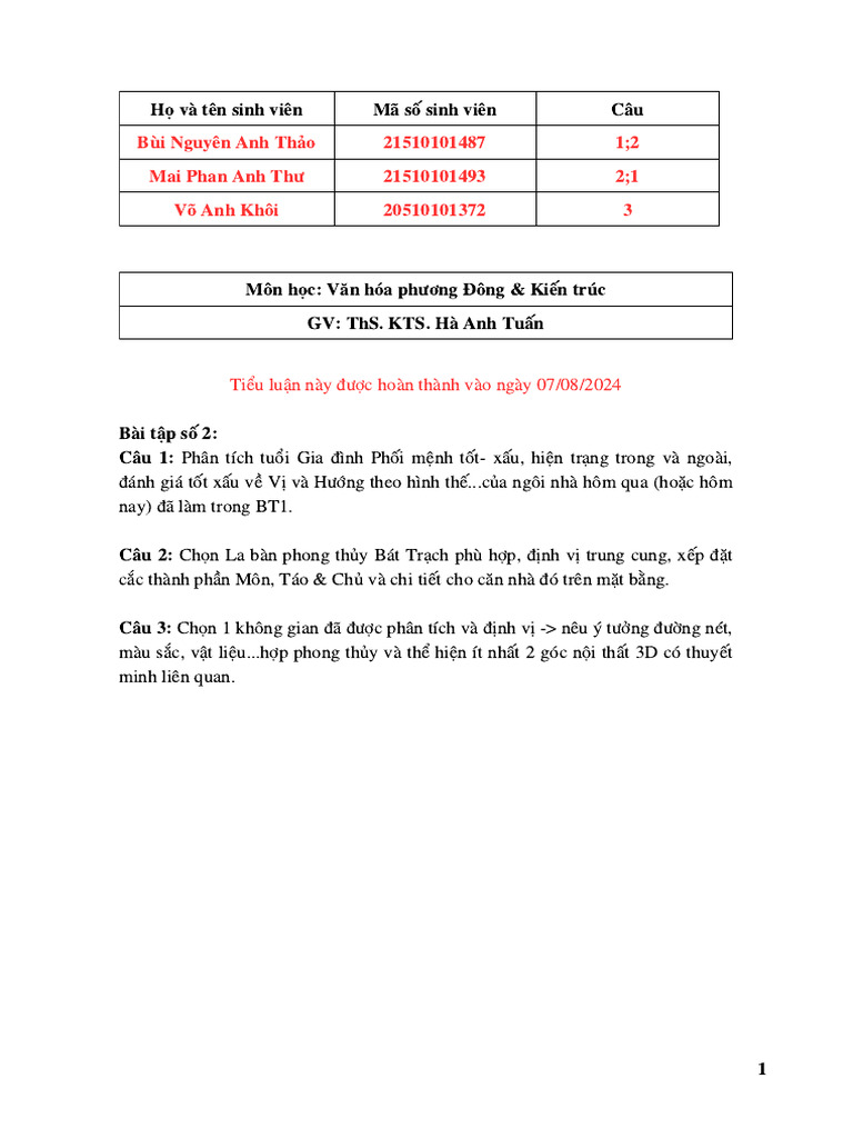 Kiến Trúc & Văn Hóa TL2 | PDF