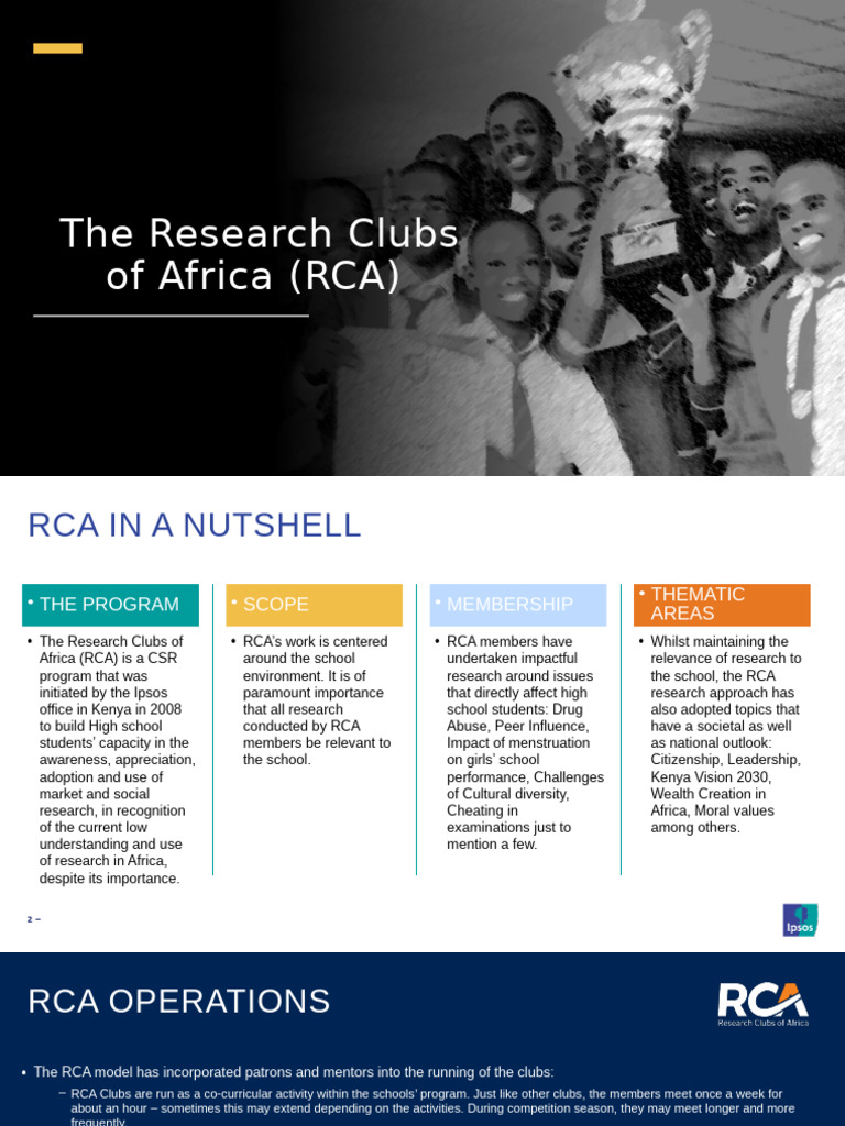 Research Clubs of Africa Overview | PDF | Mentorship | Learning