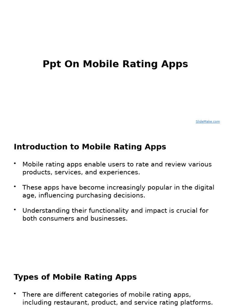 On Mobile Rating Apps | PDF | Mobile App | Artificial Intelligence