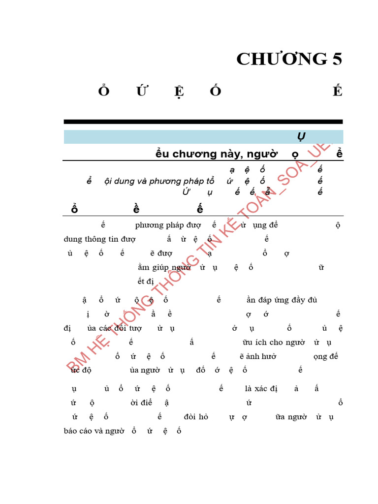 TCCTKT - Chương 05 | PDF