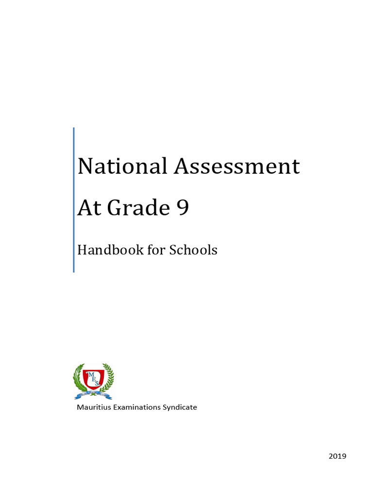 2019 Grade 9 National Assessment Guide | PDF | Educational Assessment ...