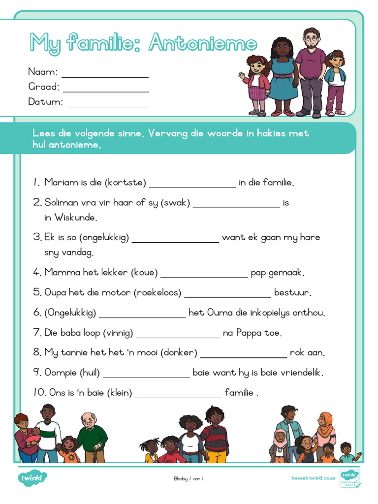 Za HL 1733227489 Antonieme Aktiwiteit - Ver - 1 | PDF