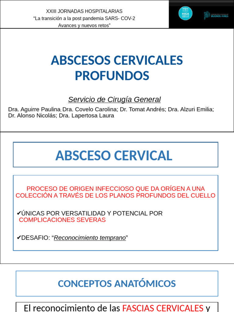 Drenaje de Abscesos Cervicales | PDF | Especialidades Medicas ...