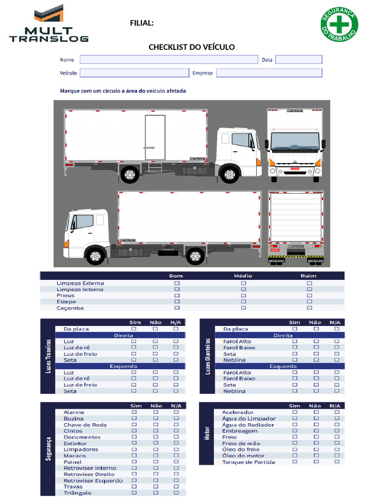 Check List Caminhão Toco | PDF