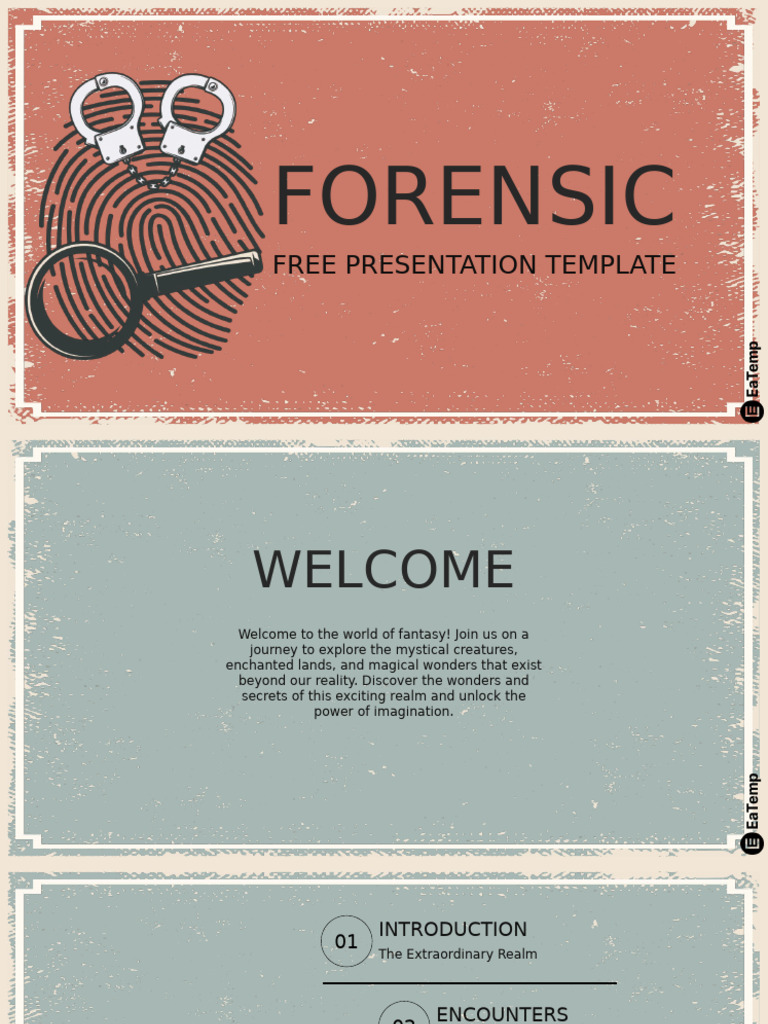 Forensic PPT Template by EaTemp | PDF | Elves | Fantasy