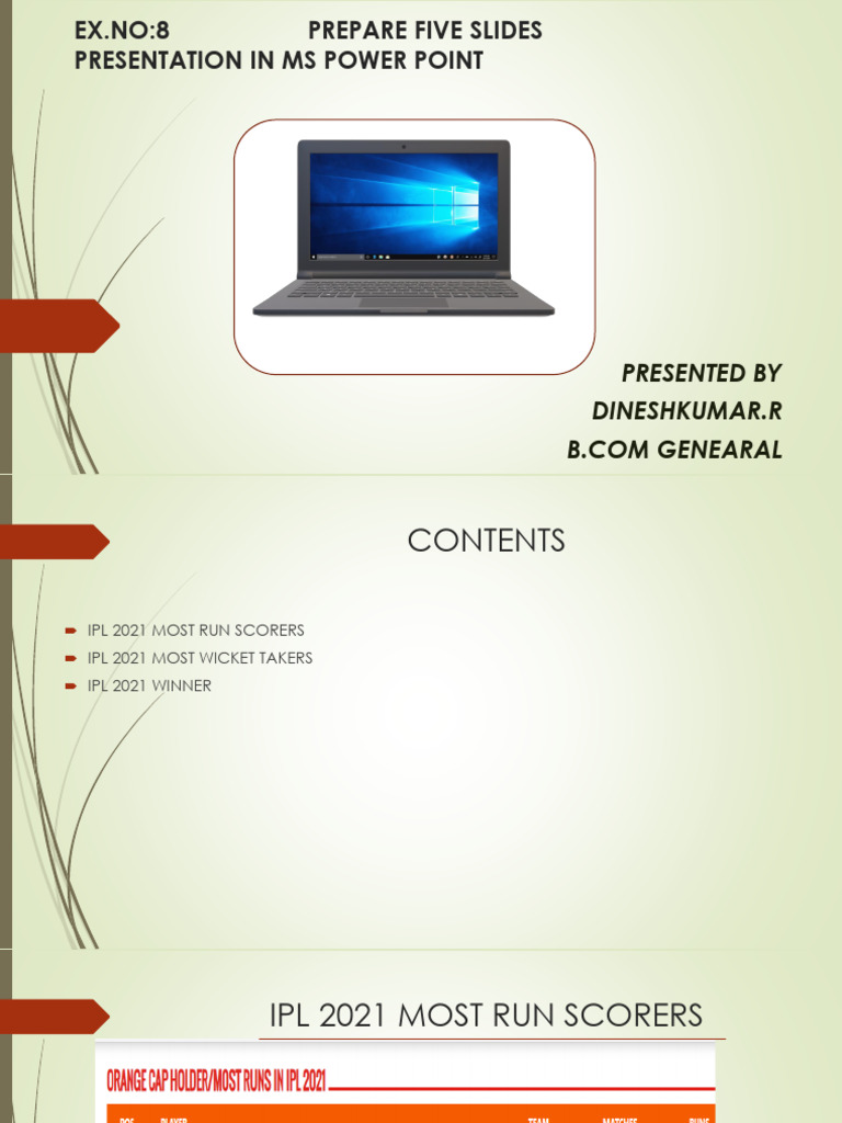 Ex.8 Slides | PDF