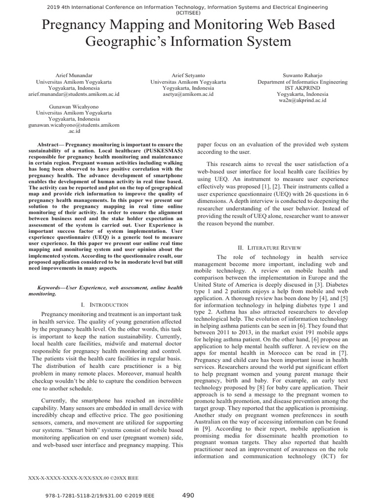Pregnancy Mapping and Monitoring Web Based | PDF | User Experience ...