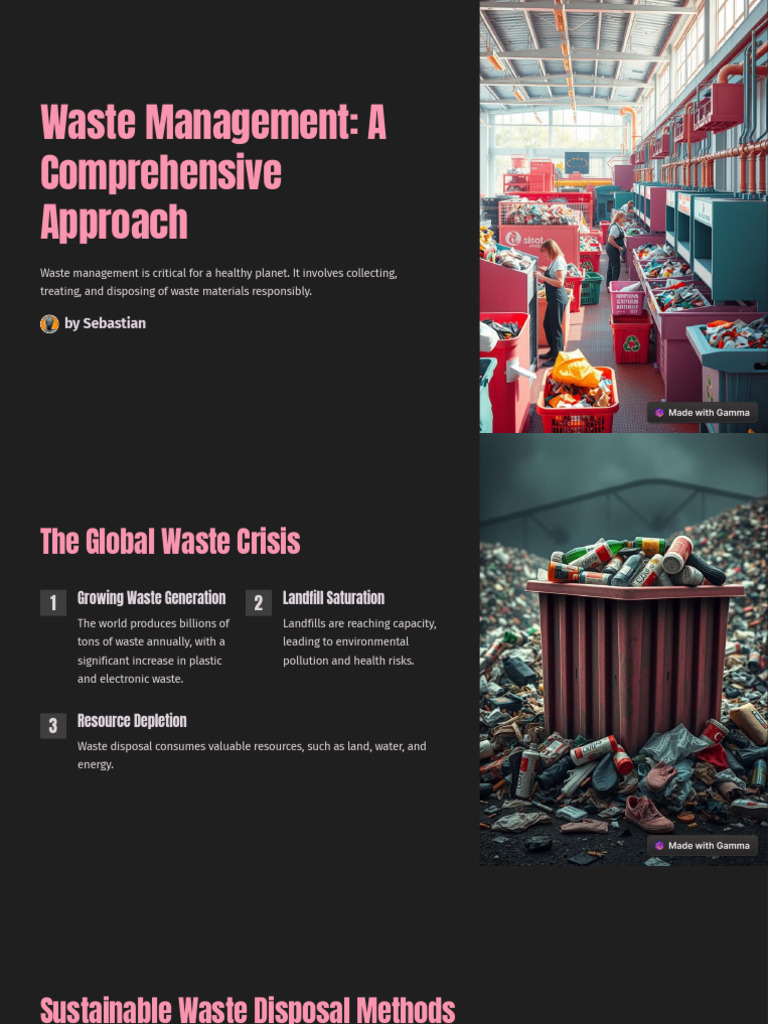 Sustainable Waste Management Strategies | PDF | Waste | Waste Management