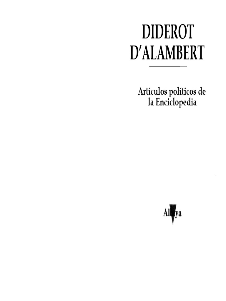 HA Diderot-DAlambert Unidad 4 | PDF | Razón | Estado (política)