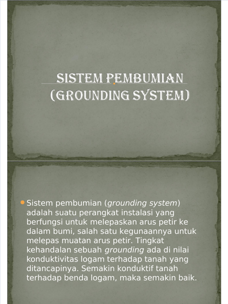 Pembumian-grounding-system | PDF