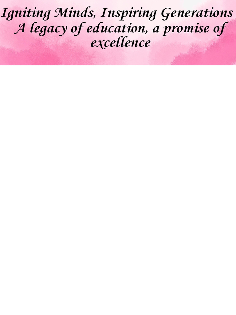 Igniting Minds, Inspiring Generations | PDF