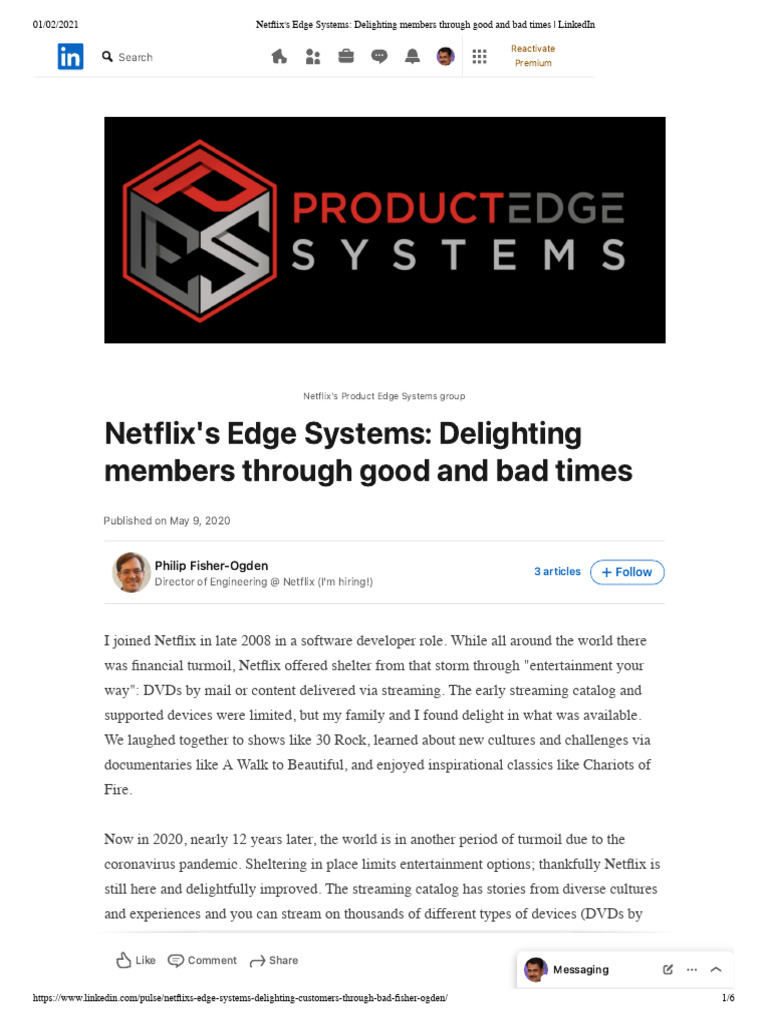 Netflix's Edge Systems Overview | PDF | Netflix | Linked In