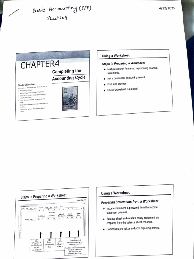 Chapter 4 Accounting Cycle | PDF