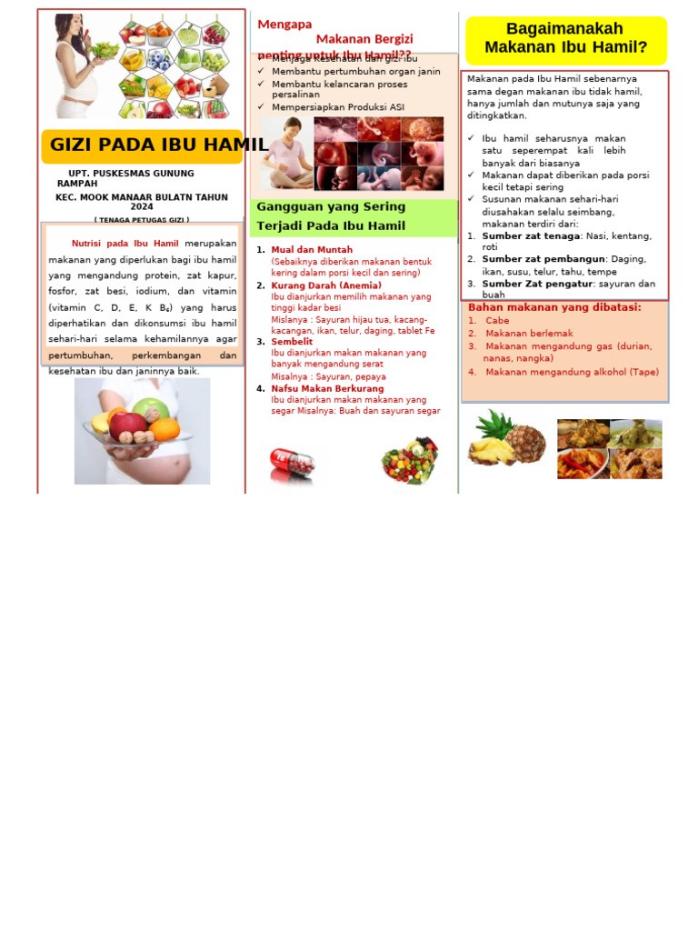 Leaflet TPG Kelas Bumil | PDF