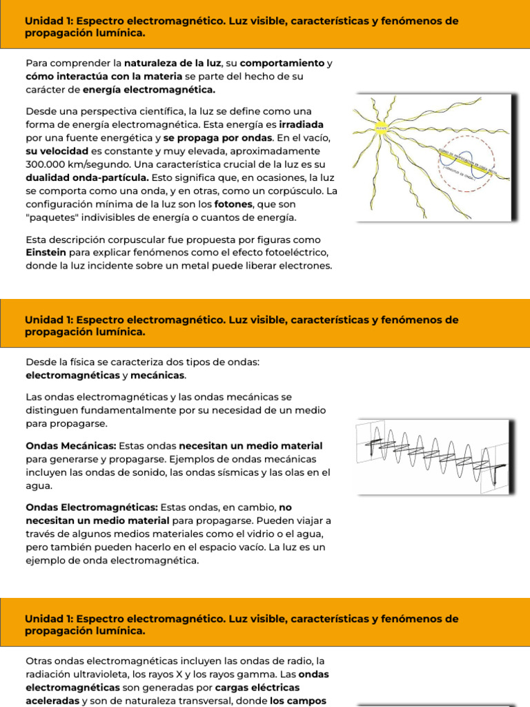 Ondas Electromagn Ticas | PDF | Ligero | Radiación electromagnética