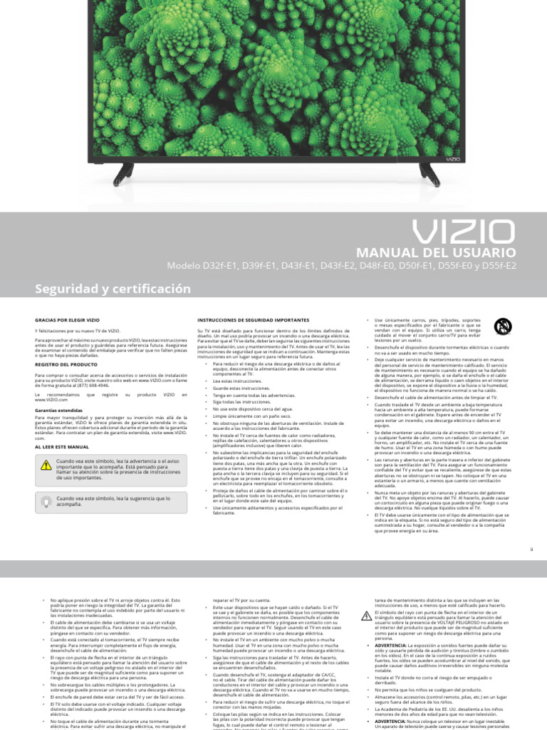 um-d48fe0-sp | PDF | Enchufes y tomas de corriente alterna | Hdmi