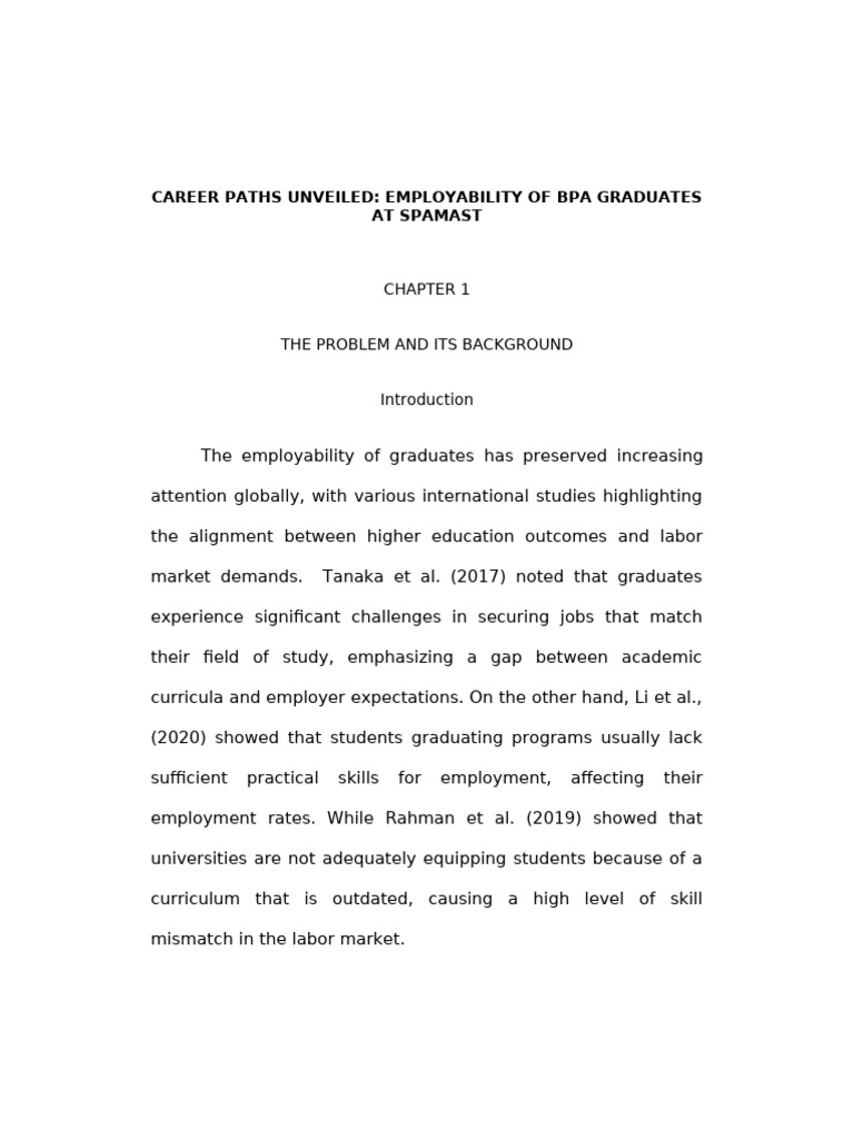 Employability of BPA Graduates at SPAMAST | PDF | Employment | Curriculum
