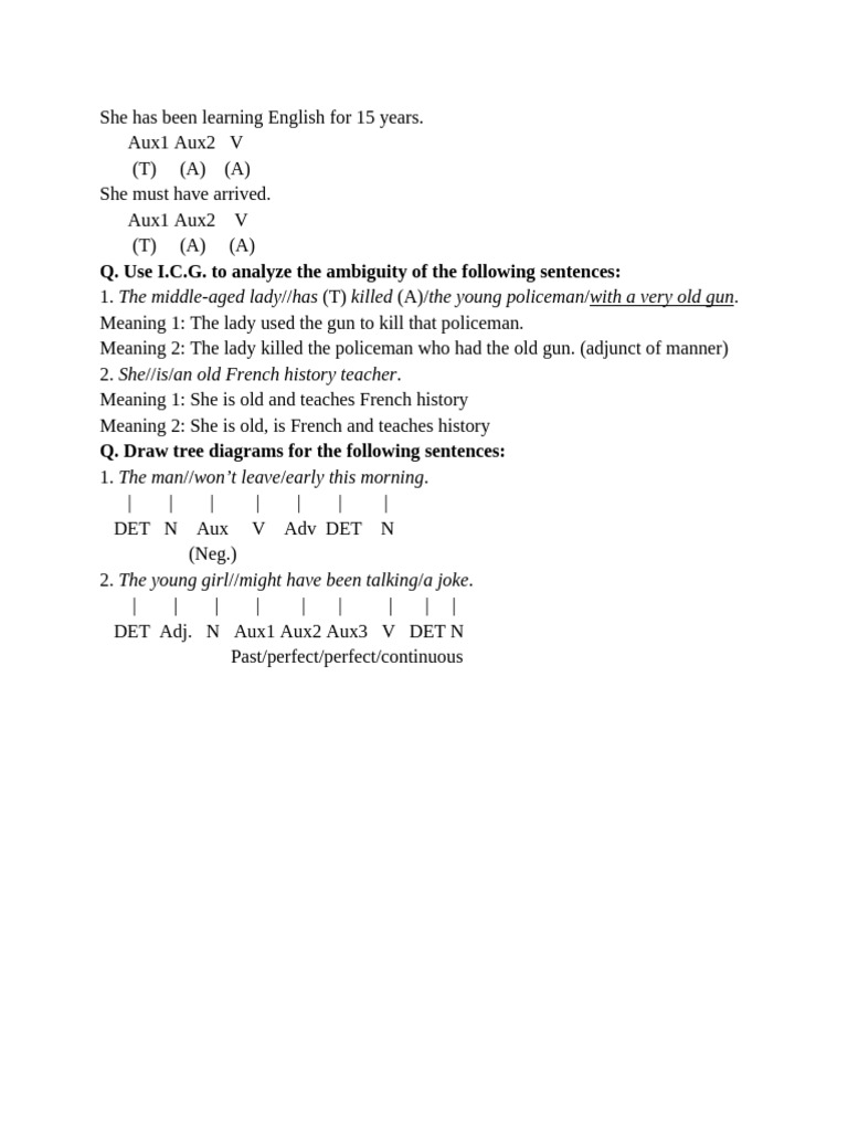 Tense vs. Aspect | PDF