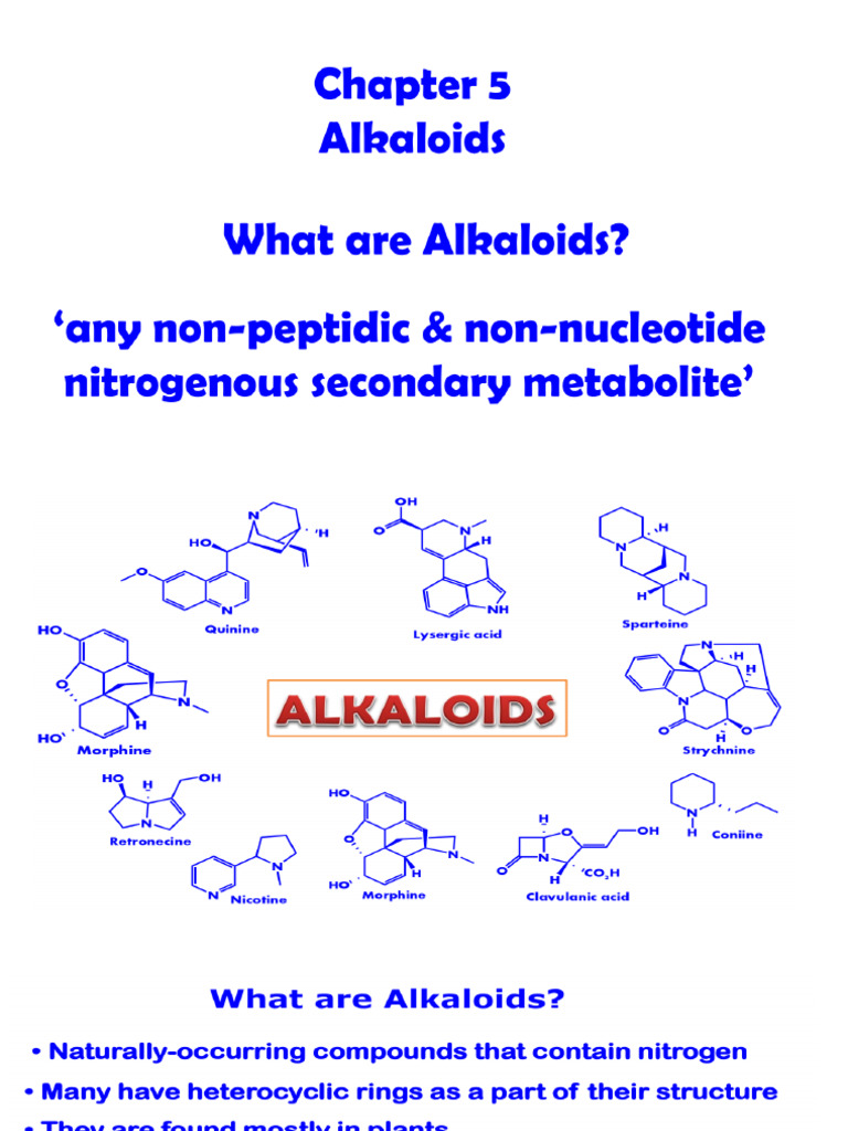 Unit-5 Alkaloids | PDF
