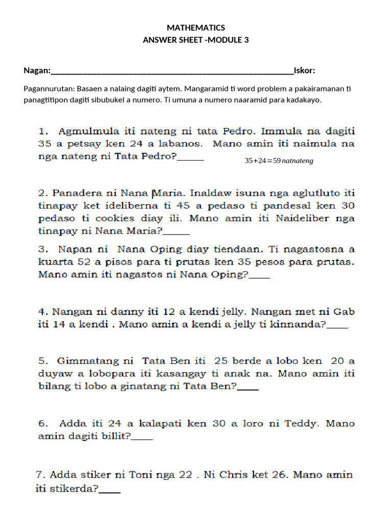 ACTIVITY SHEETS Q2-Module 3-5 | PDF