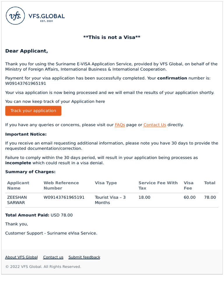 Payment Confirmation | PDF