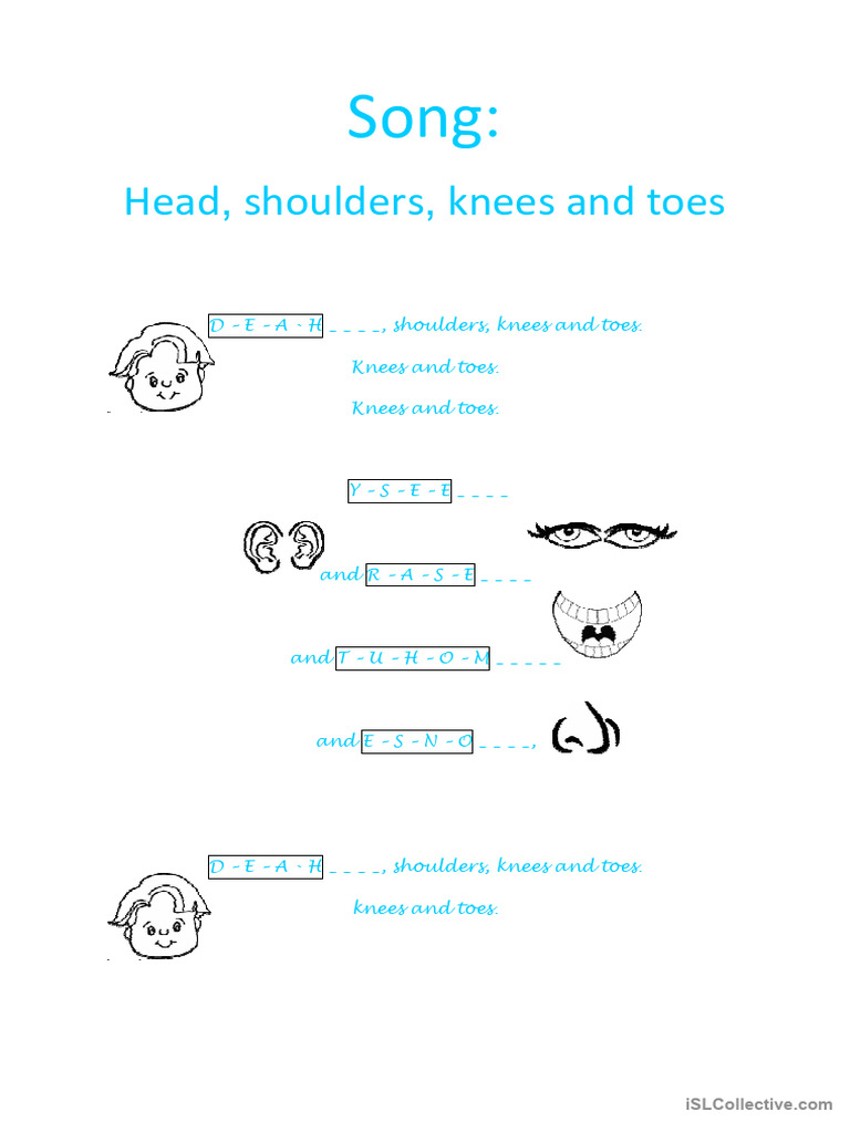 Head Shoulders Knees and Toes Lyrics | PDF