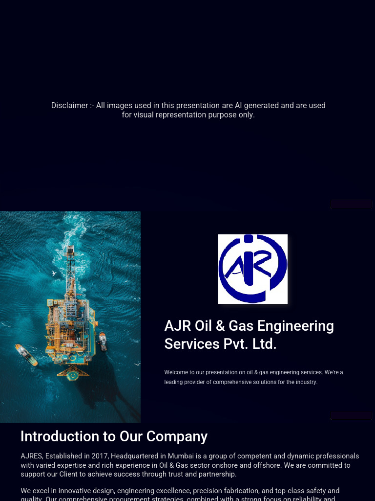 AJR Oil & Gas Engineering Services Overview | PDF | Supply Chain ...